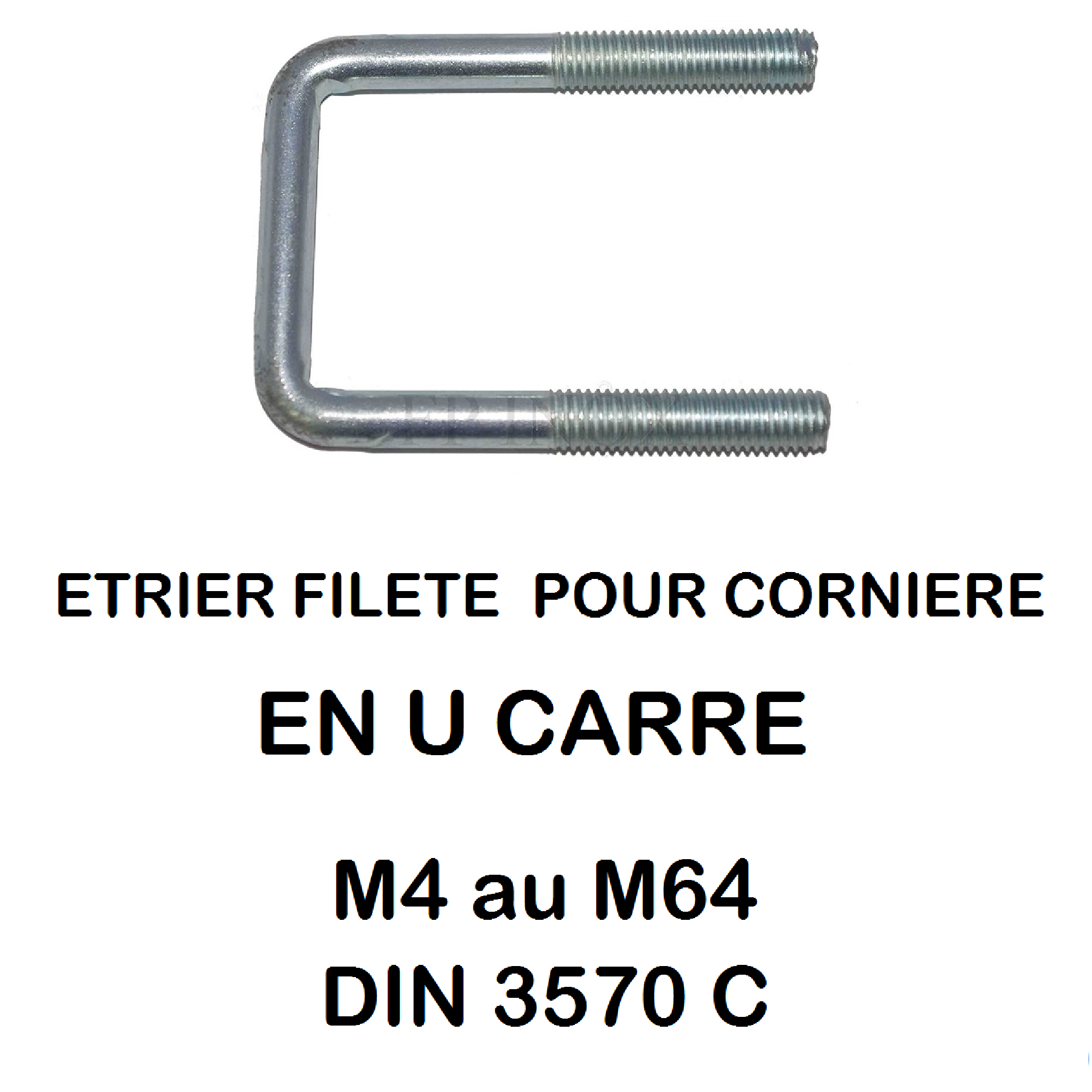 étriers en acier zingué, galvanisé et inox | IMB